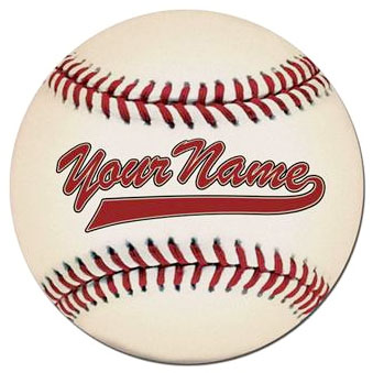 Personalized Baseball Floor Mat