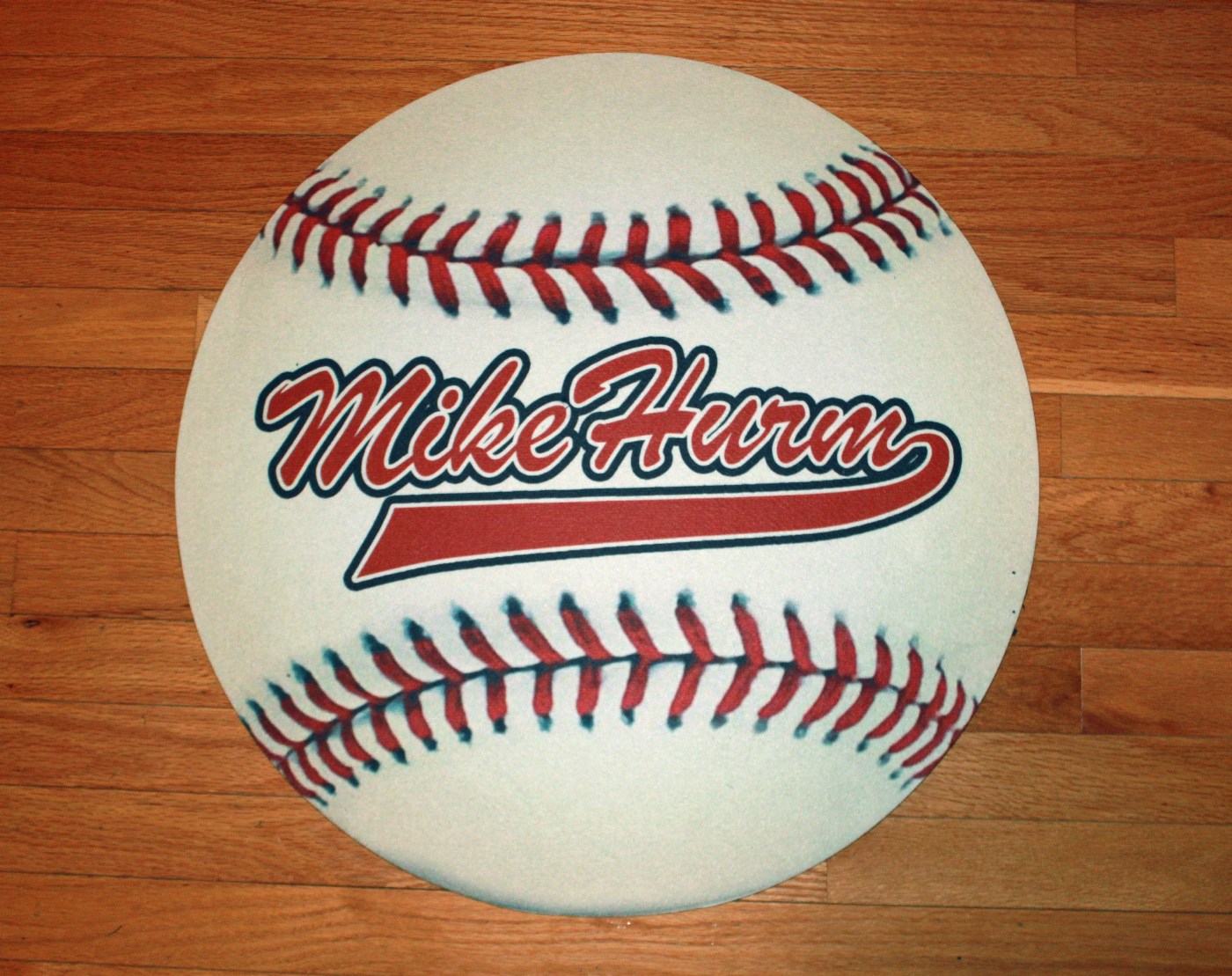 Personalized Baseball Floor Mat