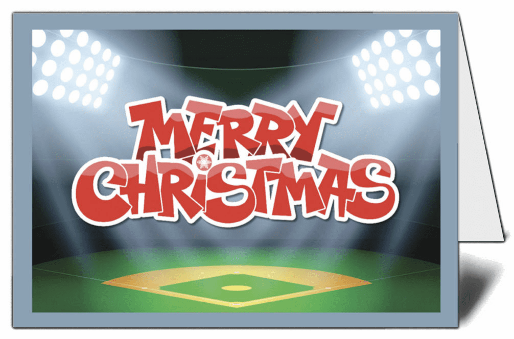 Baseball Christmas and Holiday Cards