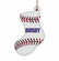 Personalized Baseball Stocking Shaped Wooden Christmas Ornament