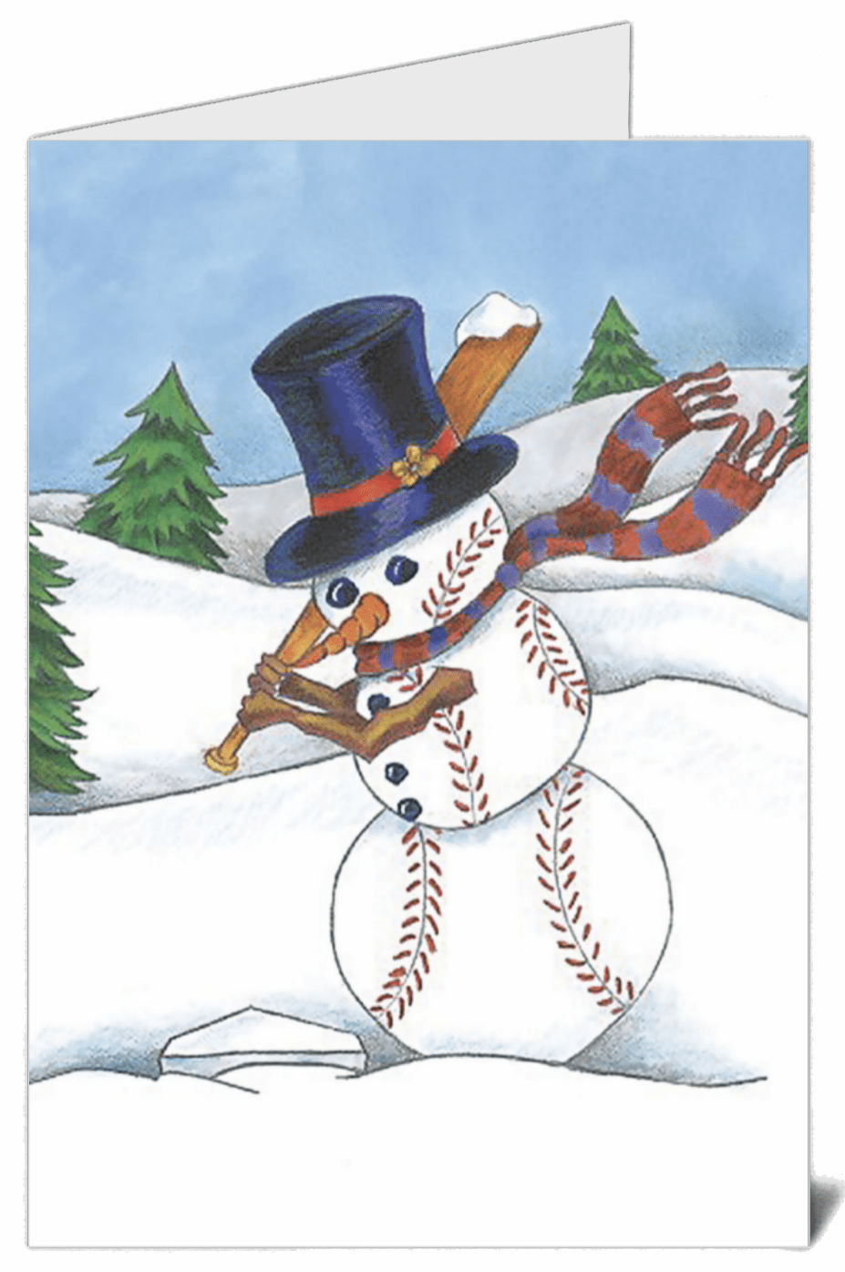 Baseball Christmas and Holiday Cards