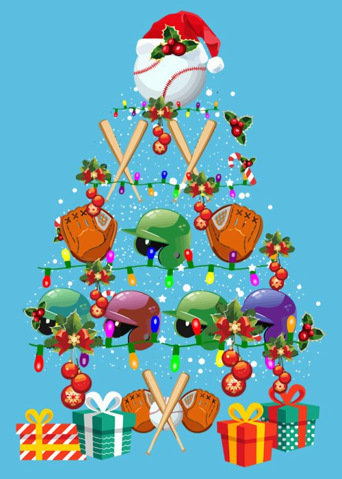 Baseball Christmas and Holiday Cards