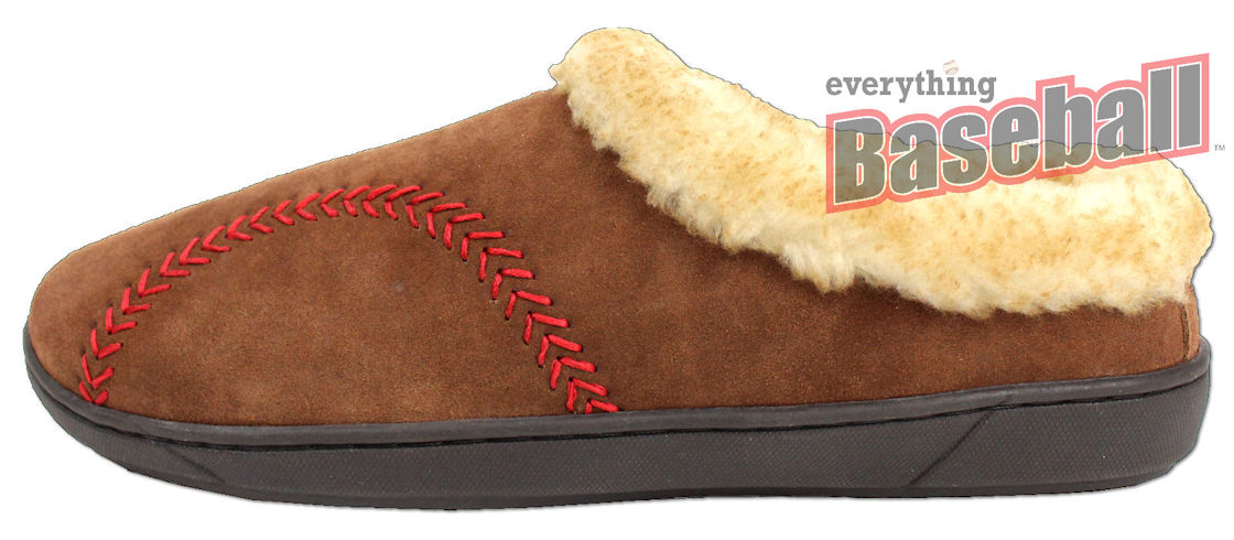 Rawlings Men's Baseball Stitch Hooded Clog Slippers