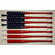 Red, White and Blue American Flag made with Maple Baseball Bats