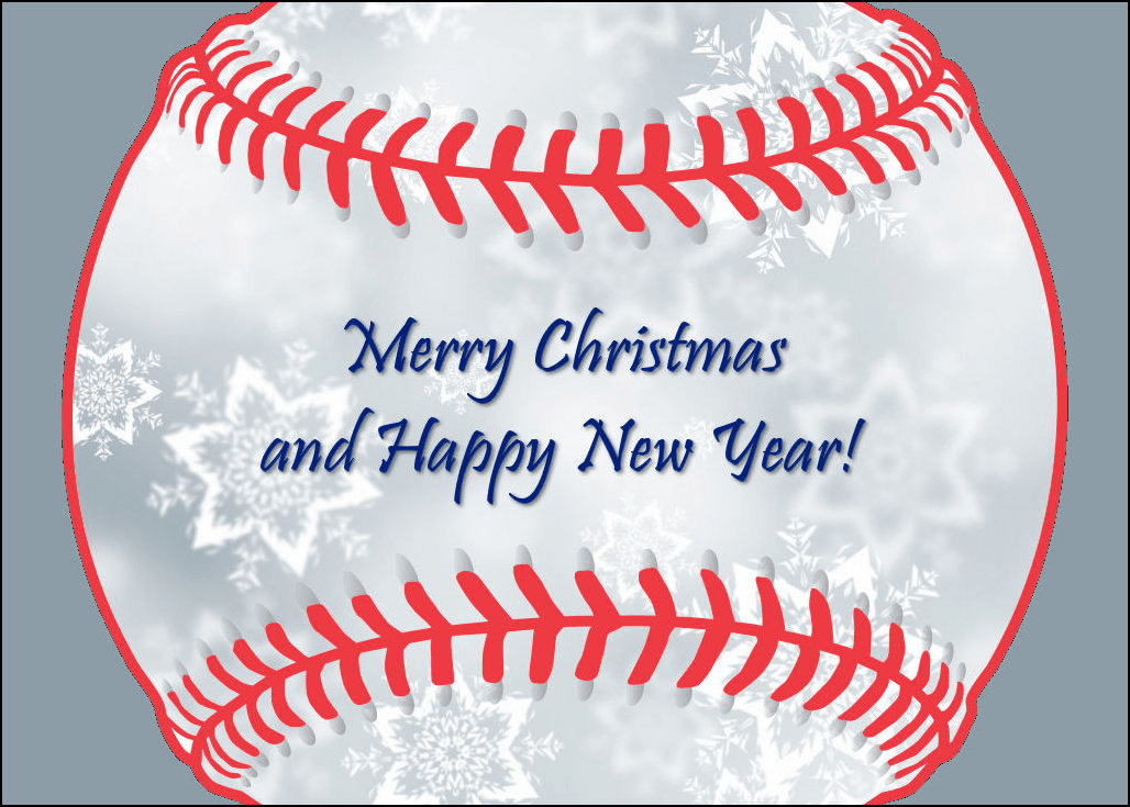 Baseball Christmas and Holiday Cards