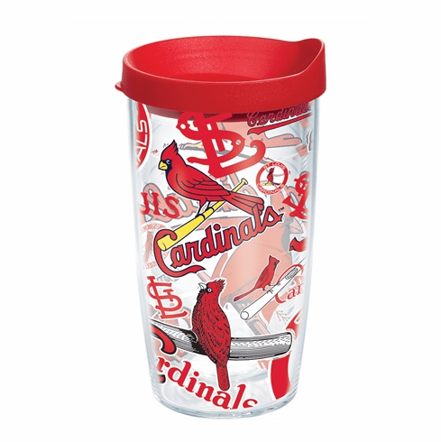 St. Louis Cardinals All Over Wrap Set of Cups with Lids by Tervis