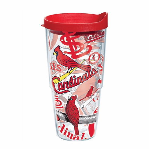 St. Louis Cardinals All Over Wrap Set of Cups with Lids by Tervis