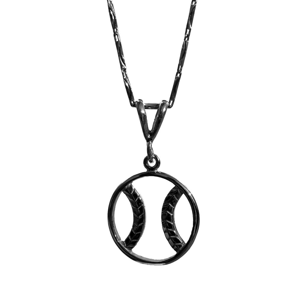 Baseball Zen Sterling Silver Necklace LESS THAN 8 LEFT!