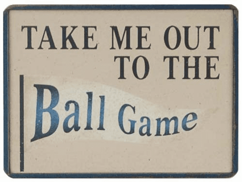Baseball Signs Wall Decor Display Cabinets Art