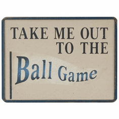 Baseball Signs Wall Decor Display Cabinets Art