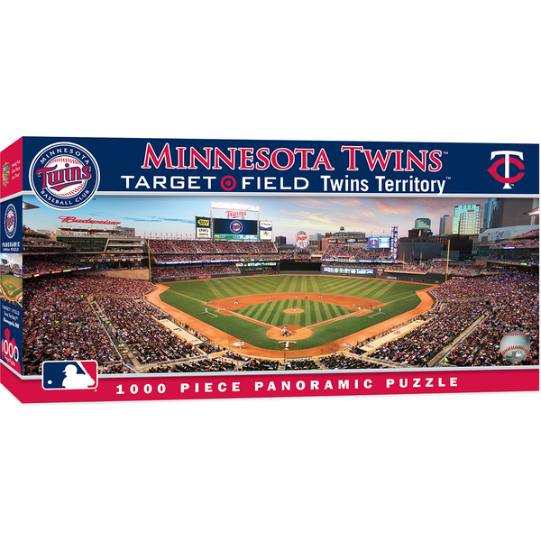 Minnesota Twins 1000 Piece Panoramic Baseball Stadium Puzzle LESS THAN ...