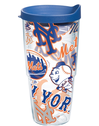 New York Mets All Over Wrap Set of Cups with Lids by Tervis
