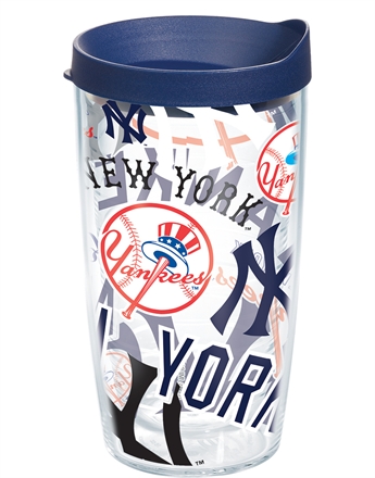 New York Yankees All Over Wrap Set of Cups with Lids by Tervis