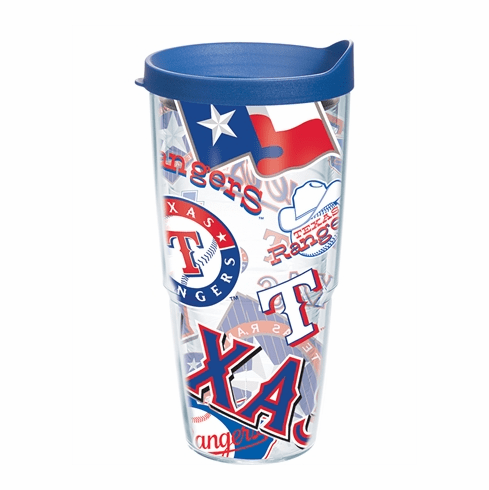 Texas Rangers All Over Wrap Set of Cups with Lids by Tervis