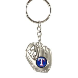 Texas Rangers Sculpted Baseball Glove Key Chain