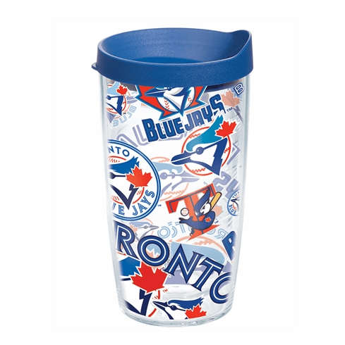 Toronto Blue Jays All Over Wrap Set of Cups with Lids by Tervis