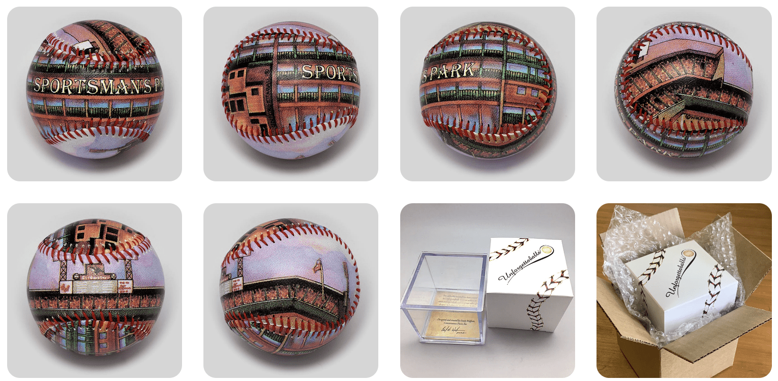 Sportsman's Park Collectible Baseball ONLY 1 LEFT!