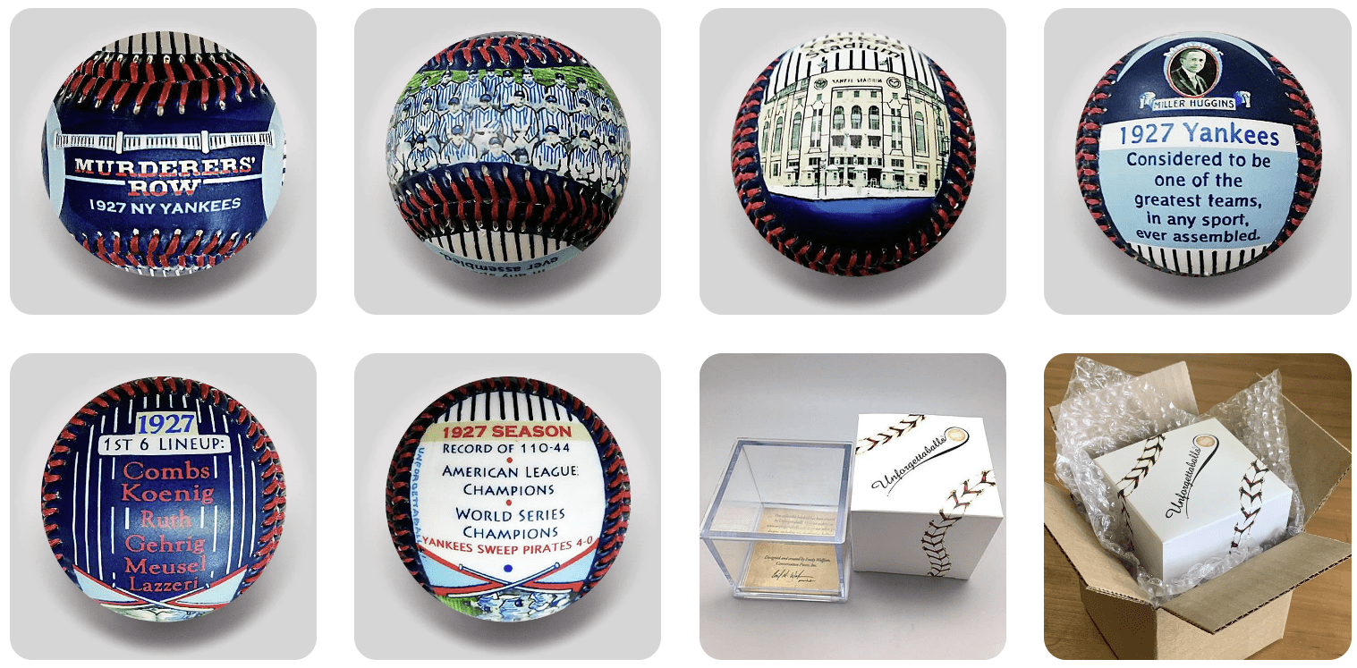 Baseball Legends: Murderers' Row Collectible Baseball ONLY 1 LEFT!