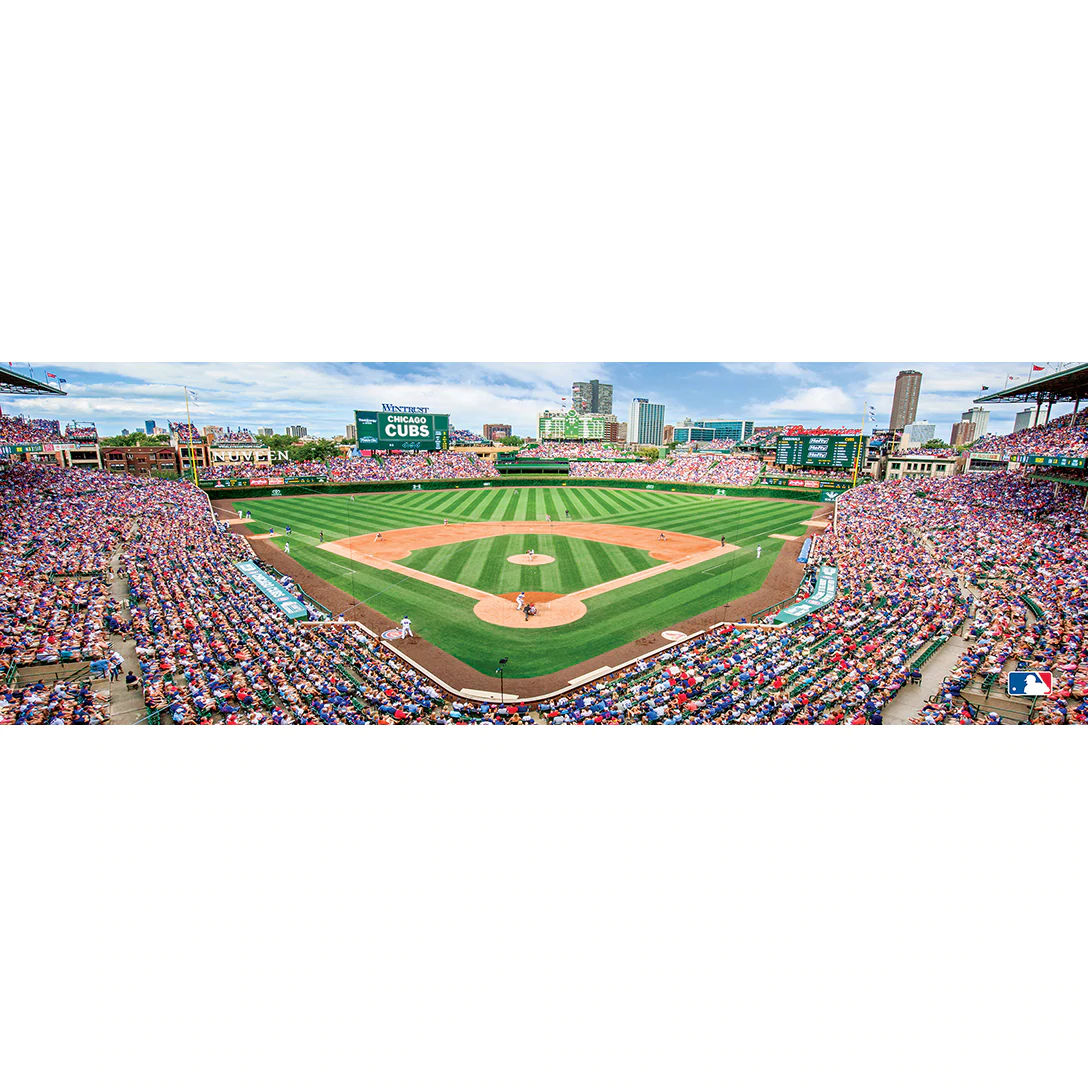 Chicago Cubs 1000 Piece Panoramic Wrigley Field Baseball Stadium Puzzle ...