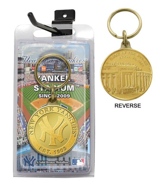 Yankee Stadium New York Yankees Bronze Coin Keychain 2 DESIGNS!
