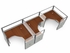 Cubicle Panel System, 1X3 Layout, 47"H, 60"W, Polycarbonate Panel Tops ...