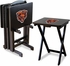 Imperial International Chicago Bears 4 TV Trays With Stand - Accent Tables