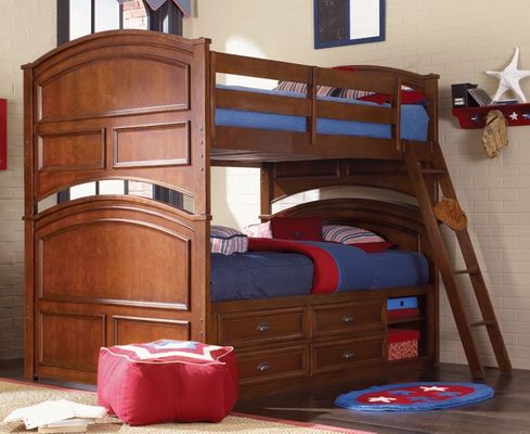 Lea Deer Run Bedroom Full Over Full Bunk Bed - Lea American Drew ...
