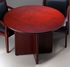 Mayline Corsica 42 Inch Round Conference Table in Sierra Cherry ...