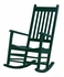 Porch Rocker Chair in Hunter Green - R-51865 - Outdoor Rocking Chairs