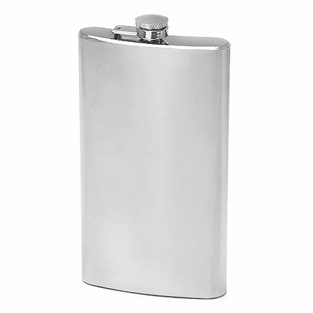 12 Ounce Engraved Stainless Steel Flask - Executive Gift Shoppe