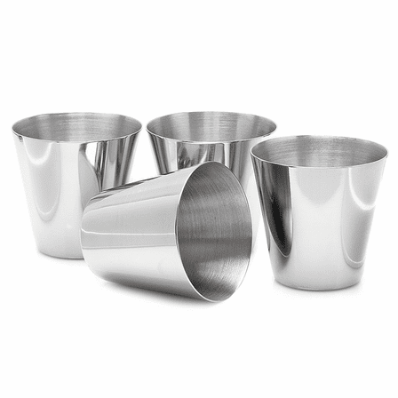 4 Piece Stainless Steel Shot Cup Set - Executive Gift Shoppe