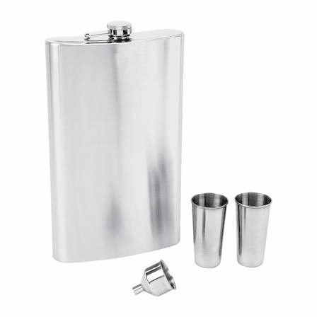 64 Ounce Personalized Flask Gift Set - Executive Gift Shoppe