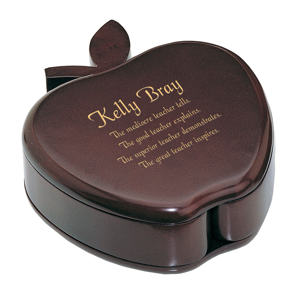 Apple Shaped Treaure Box - Executive Gift Shoppe