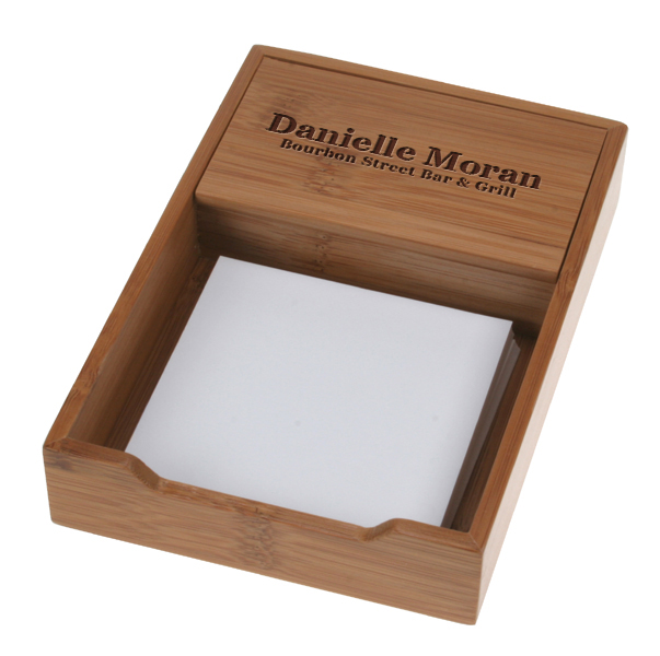 Bamboo Note Pad Holder - Executive Gift Shoppe