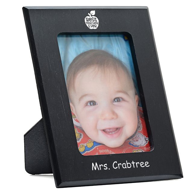 Best Teacher Ever Personalized Marble Photo Frame