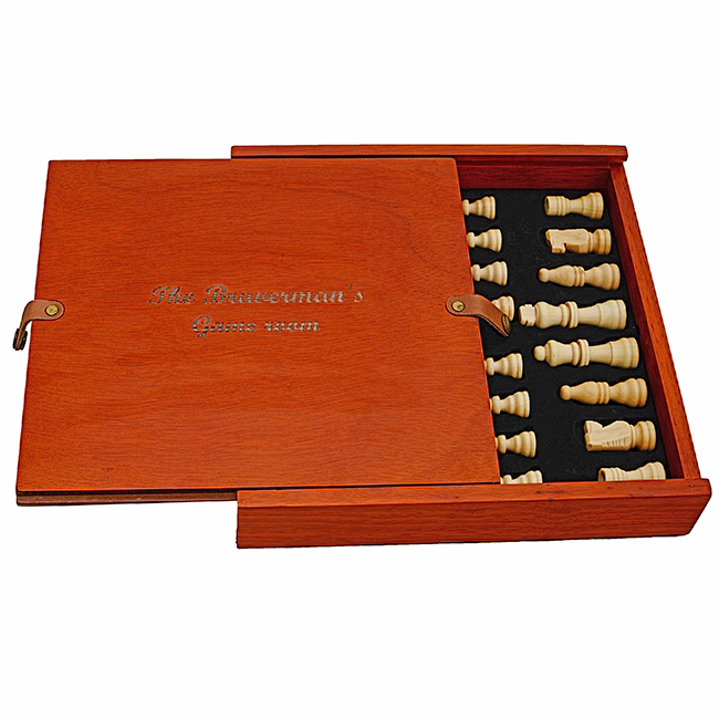 Birch Wood Personalized Chess/Backgammon/Checkers Set - Executive Gift ...