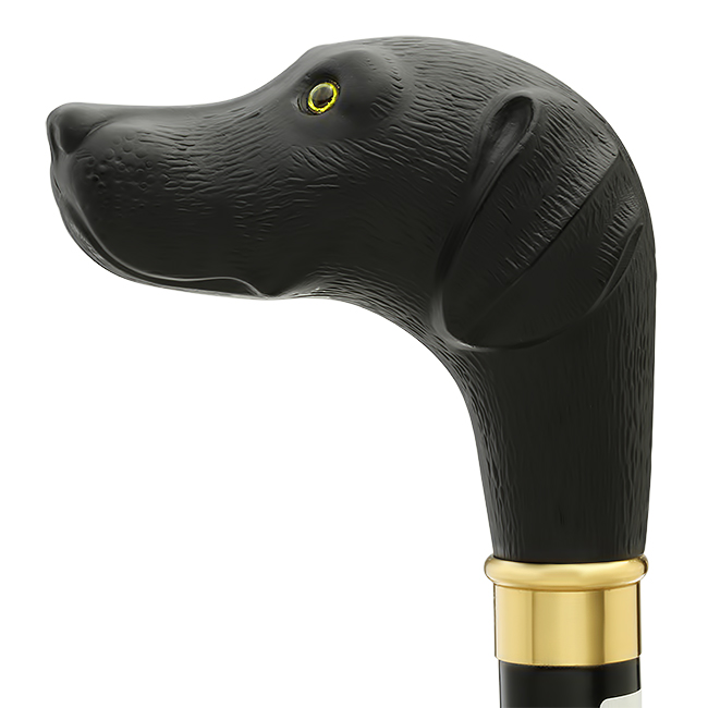 Black Labrador Walking Stick - Executive Gift Shoppe