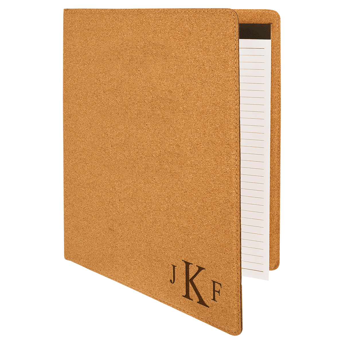 Cork Small Portfolio & Notebook with Roman Monogram - Executive Gift Shoppe