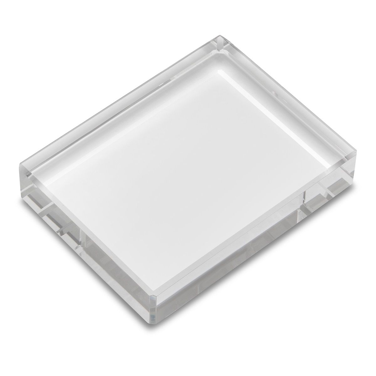 Crystal Clear Rectangular Paperweight with Free Laser Engraving
