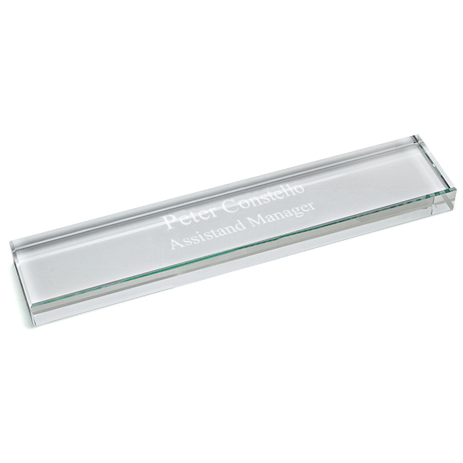 Crystal Executive Name Bar - Executive Gift Shoppe