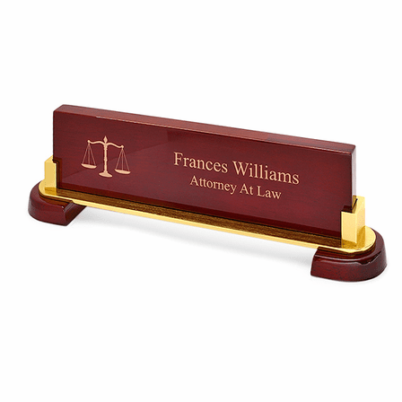 Desktop Name Plate For Lawyers & Legal Professionals