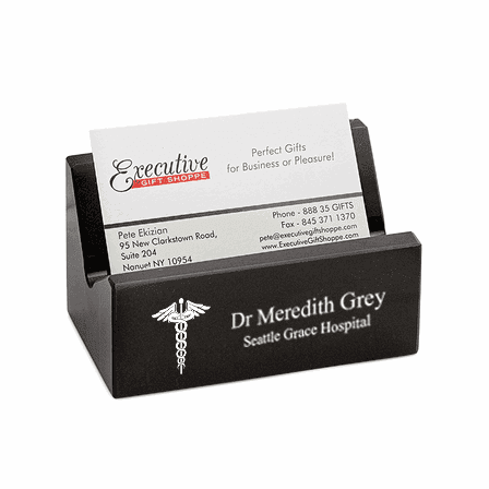 Doctor's Desktop Business Card Holder - Executive Gift Shoppe