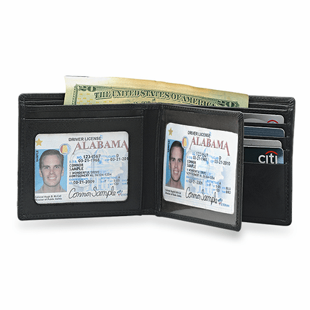 Executive Collection RFID Blocking Bifold Wallet with Double ID Flap ...