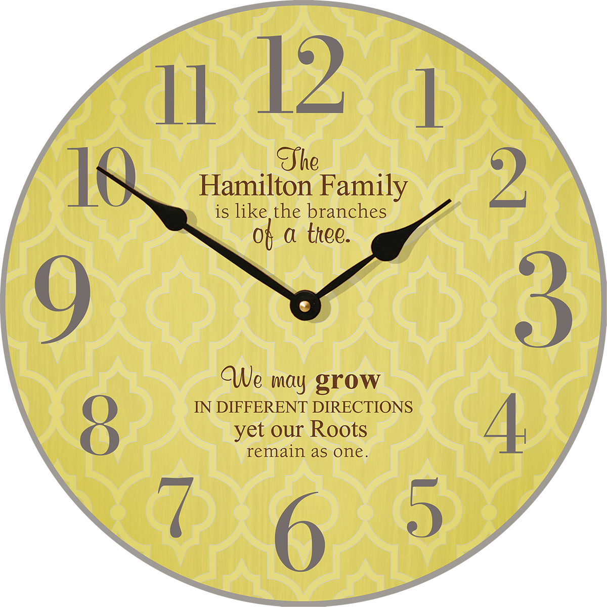 Family Tree Personalized Wall Clock - Executive Gift Shoppe
