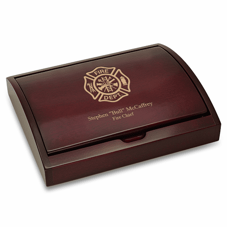 Firefighter's Card Holder & Pen Set - Executive Gift Shoppe