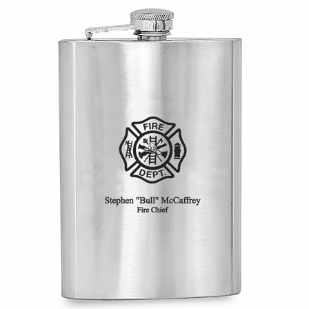 Personalized Firefighter's Flask - Executive Gift Shoppe
