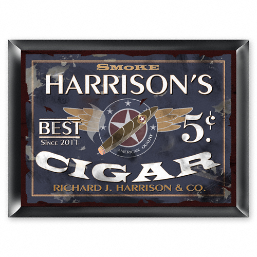 Five Cent Cigar Pub Sign - Free Personalization - Executive Gift Shoppe