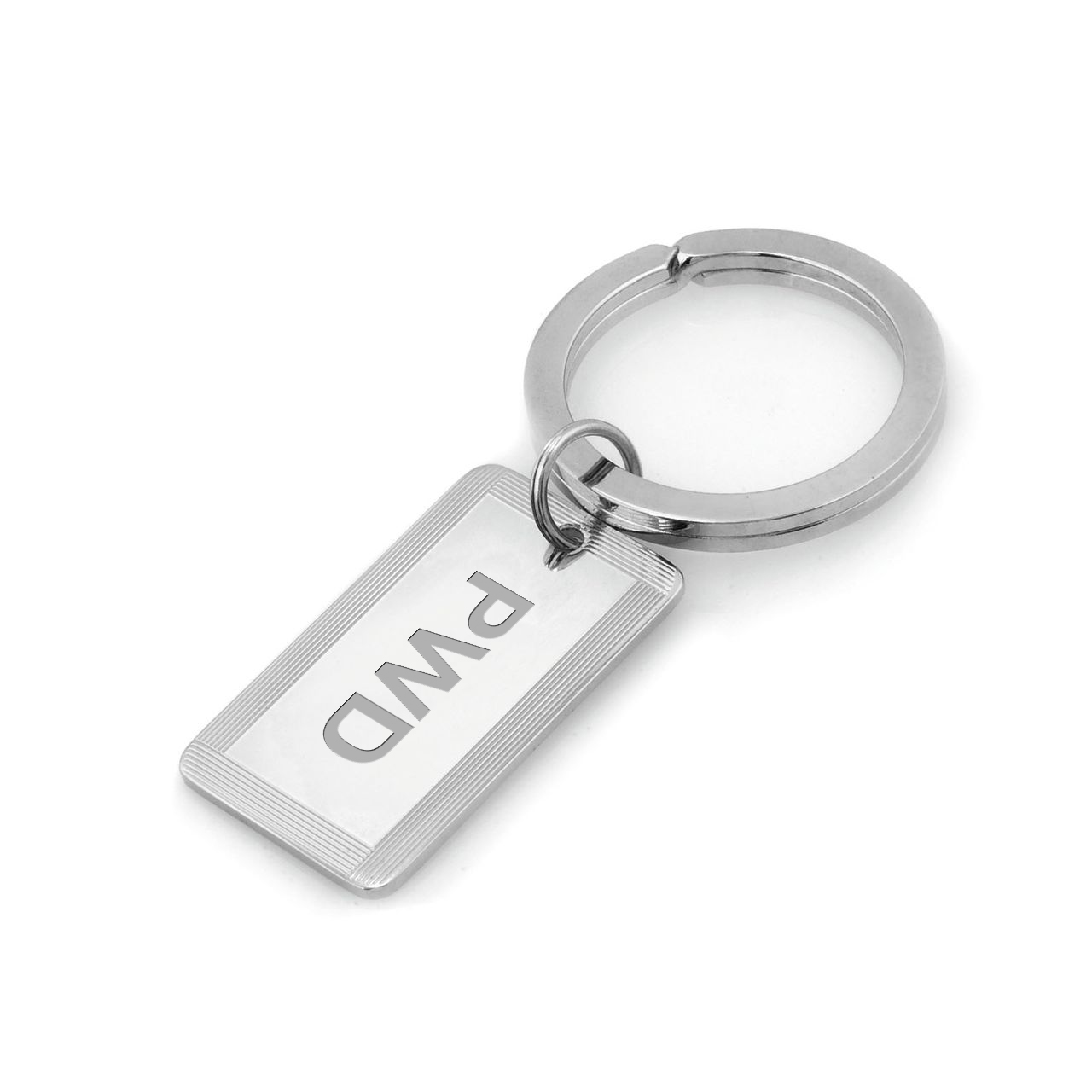 Frame Collection Sterling Silver Engravable Key Ring - Executive Gift ...