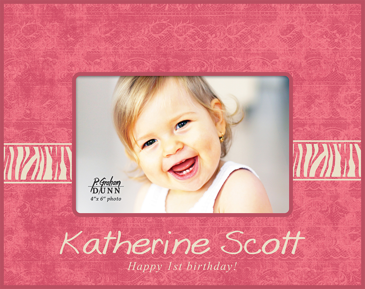 Happy Birthday Girl Personalized 4" x 6" Picture Frame - Executive Gift ...