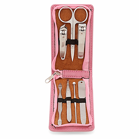Initial Monogram Rawhide Manicure Gift Set